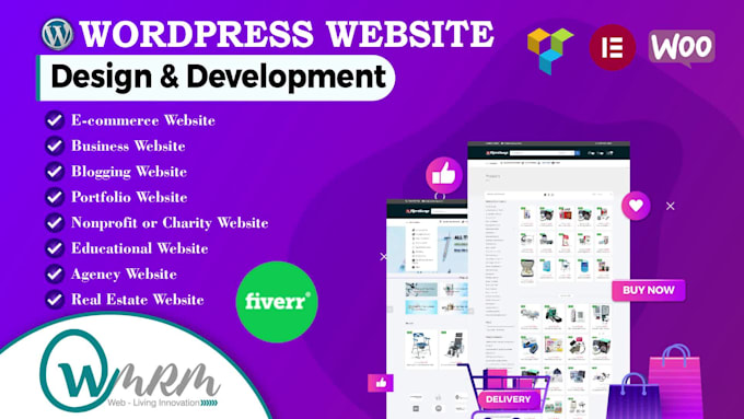 Build modern and eye catching wordpress professional website by Webgurumrm | Fiverr