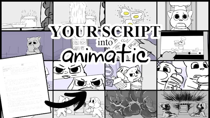 Turn your story into a detailed animatic by Constantinfana | Fiverr