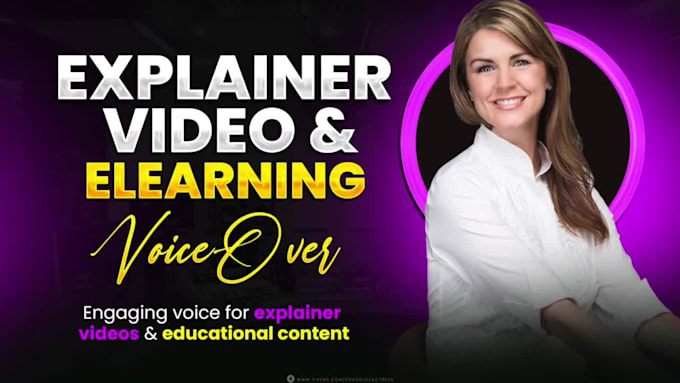 Record a professional explainer video voice over or elearning narration by Provoiceactress | Fiverr