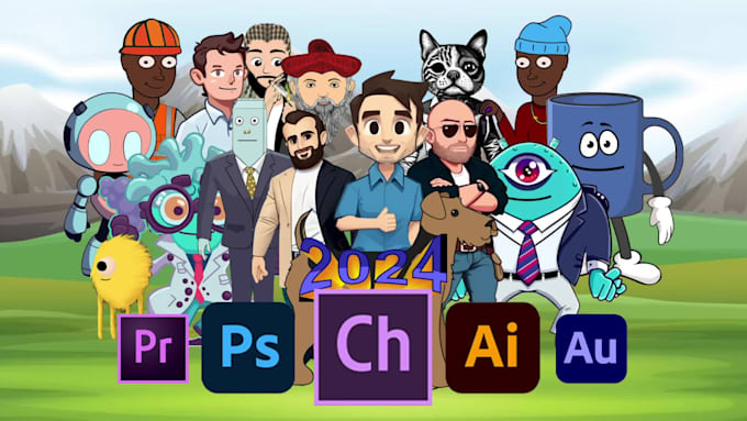 Design and animated characters in adobe character animator and ...