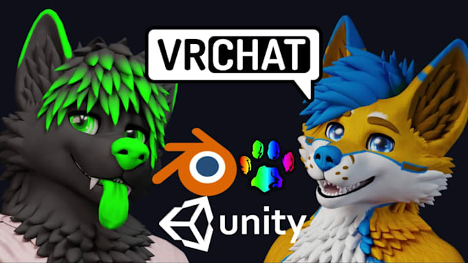 Create vrc avatar, vr character, vrchat, vroid, nsfw, furry avatar by ...