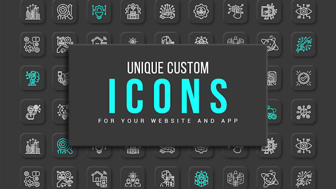 Do icon design, custom icon set for web and app by Sajjadsharef | Fiverr