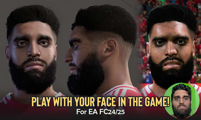 Make your face for fifa ea sports ea fc 25 or 26 in pc by Syamilt | Fiverr