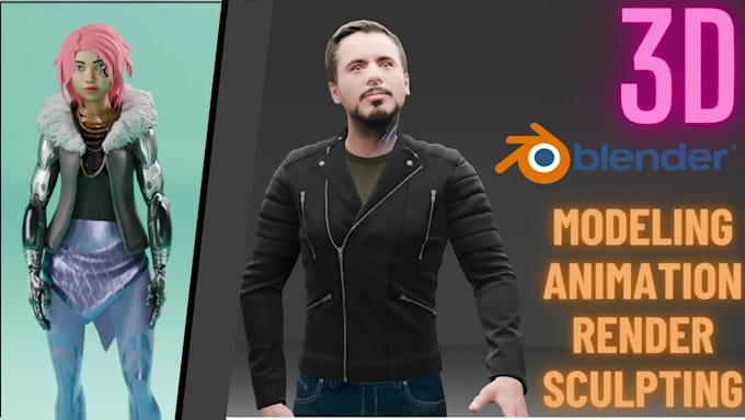 Do awesome 3d character modeling and rigging by Ravindu3ddesign | Fiverr