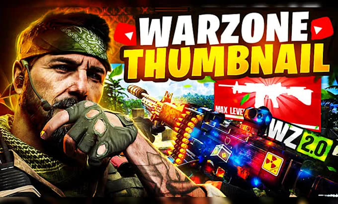 Create cod warzone gaming youtube thumbnail design by Shahidislam450 ...