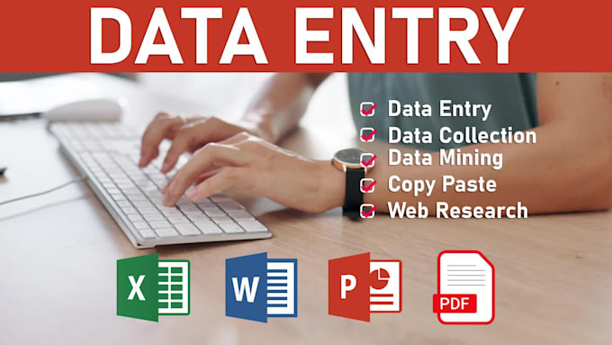 Do your data entry, web research, copy paste, pdf to excel by Sabbir_ing | Fiverr