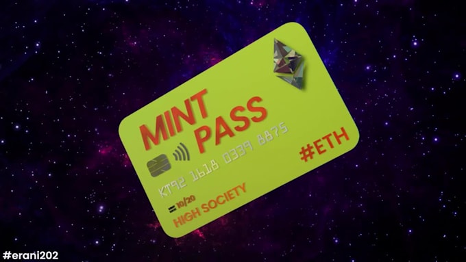 Create 3d crypto nft art card or trading card animation by Erani202 ...