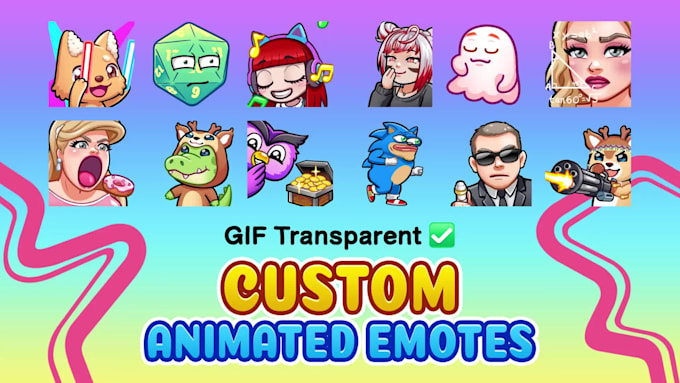 Create custom animated emotes by Feriko_yulianto | Fiverr