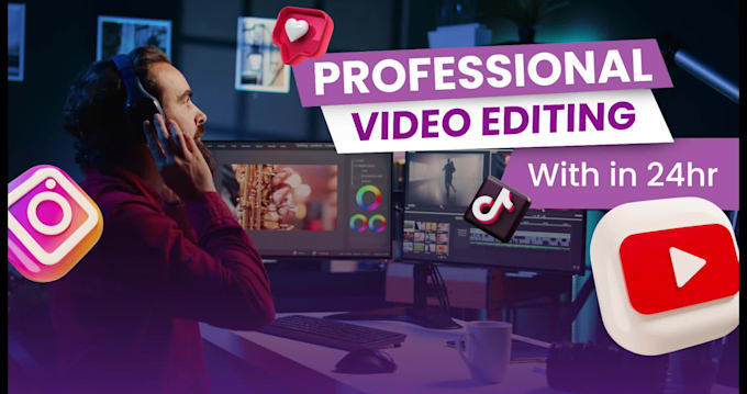 Professional video editing in 24hr by Lazixgraphics | Fiverr