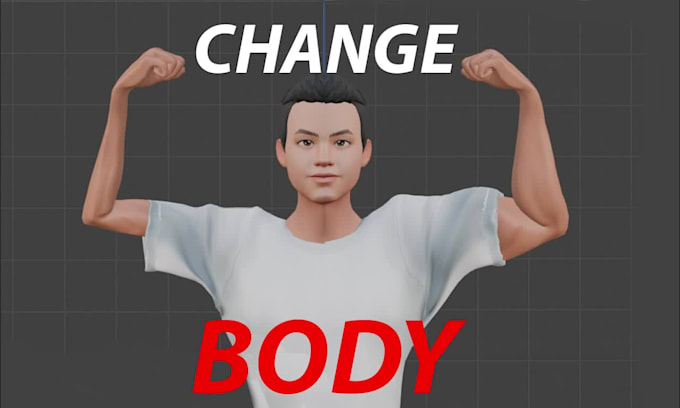 Change body for your 3d character using shape key weight paint blender ...