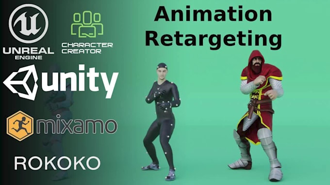 Retarget 3d motion capture animation for any character by Raj_155 | Fiverr