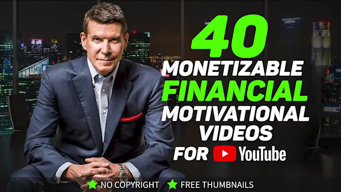 Create finance motivational videos for youtube channel by Riseupnation | Fiverr