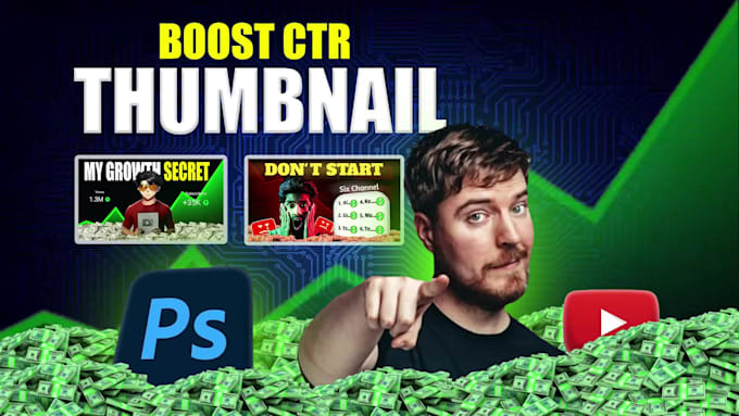Youtube video thumbnails design eye catching by Pro_editorplus | Fiverr