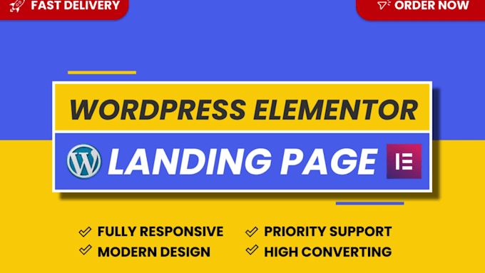 Build a highly converting wordpress landing page with elementor by Arkhancity | Fiverr
