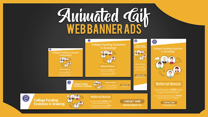 Create gif animation, animated gif banner, gif ads, gif logo by ...