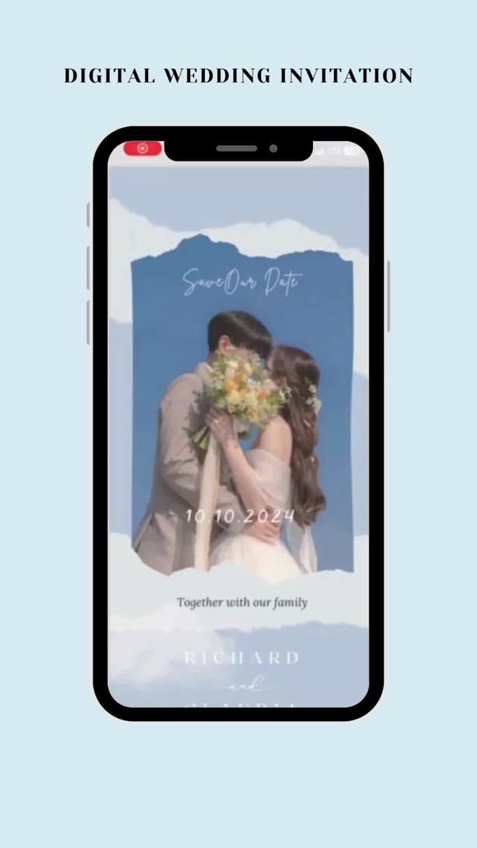 Custom beautiful digital invitation design in pdf format by Elsasafira ...