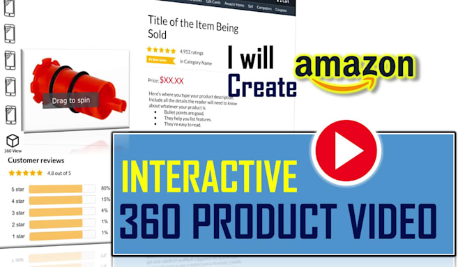 Create a interactive 360 product photography video by Techmastr | Fiverr