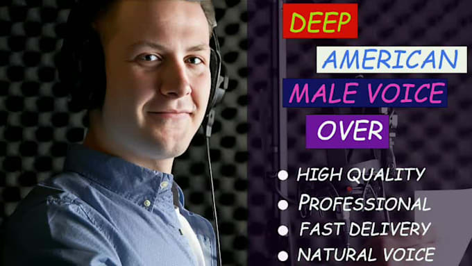 Record a professional deep american male voice over by Henrybvoice | Fiverr