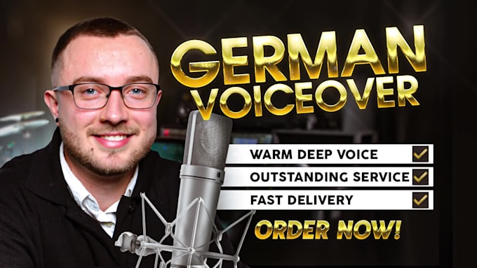 Produce a german voice over in a deep voice by Jaronsvoice | Fiverr