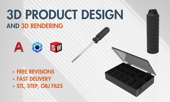 Do 3d cad design and 2d drawing for product design by Borja_lopez | Fiverr