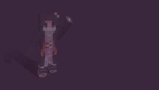 Create a custom minecraft 3d model on blockbench by Andrfernande856 | Fiverr