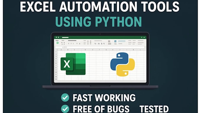 Automate your excel tasks and create custom excel tools with python by Krishna_8743 | Fiverr