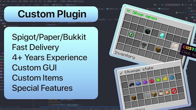 Code a custom minecraft plugin by Itiservices | Fiverr