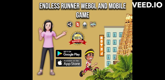 Build a stunning endless runner game with unity and webgl by Hasnain_spidey | Fiverr