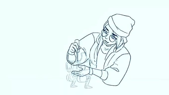 Make a 2d pencil drawing animation, 2d tradition line art animation ...