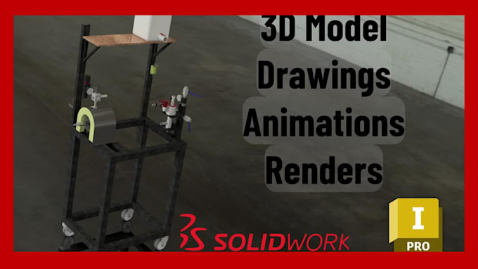 Create any 3d model using inventor, solidworks or autocad by Nimm94 | Fiverr