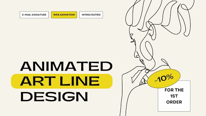 Create an animated continuous line art design by Lisa_dfrnc | Fiverr