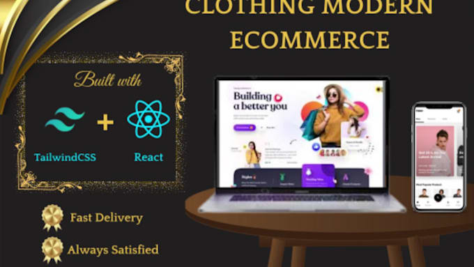 Develop a modern fashion premium ecommerce clothing store fast delivery ...