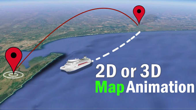 Creat animated 2d and 3d map video by Shridebbarman | Fiverr