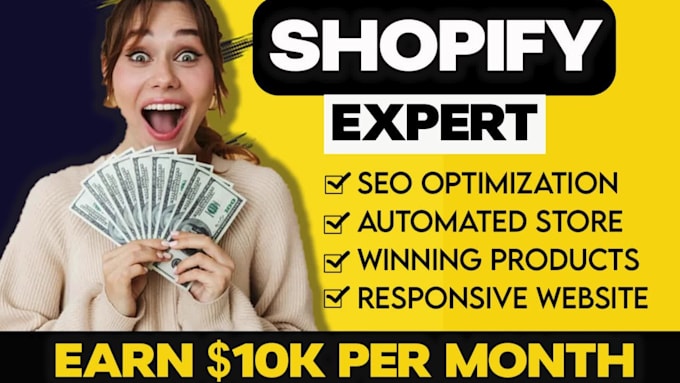 Set up shopify dropshipping store, shopify website design or shopify ...