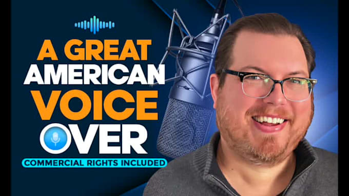 Be your american male voice over artist, voice actor, or youtube ...
