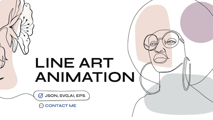 Create a continuous line art design and animation by Georges213 | Fiverr
