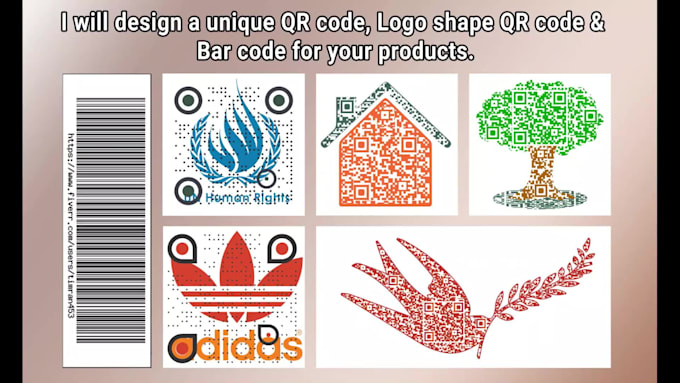Create a unique qr code and logo shape qr code by Timran453 | Fiverr