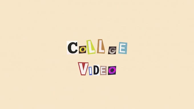 Make a creative digital paper collage video loop animation by ...