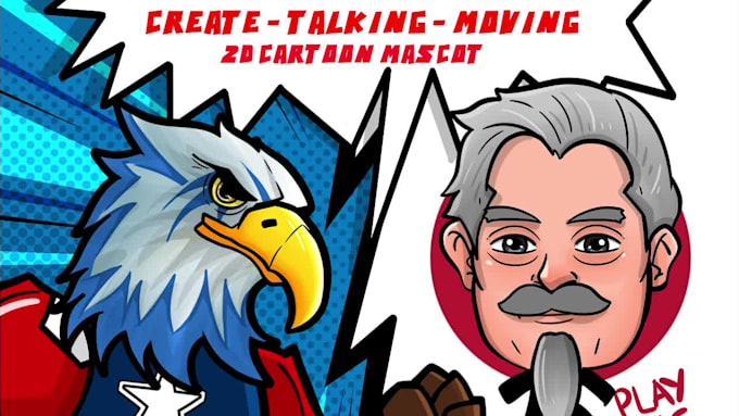 Make 2d mascot animation custom for you by Gabsart | Fiverr
