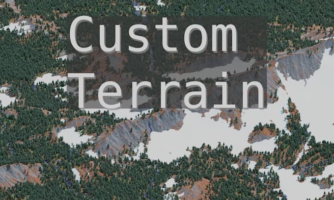 Create realistic procedural minecraft terrain worlds by Ikelosian | Fiverr