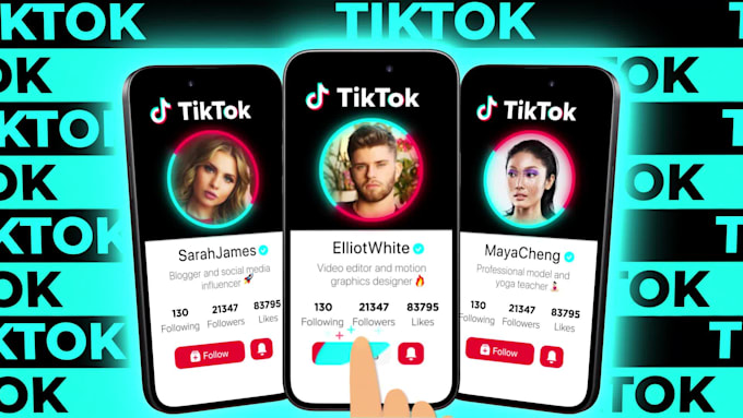 Create your tiktok follow animation by W1sdominc | Fiverr