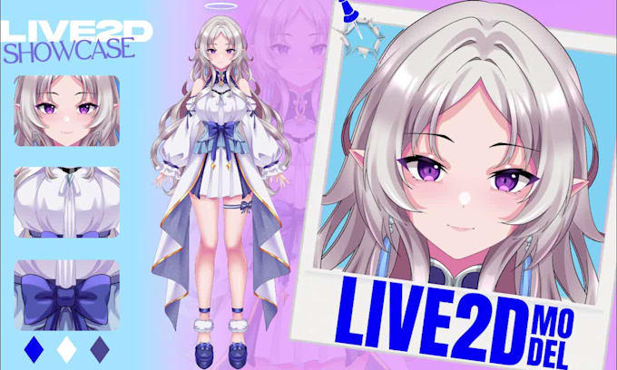 Design and rigging vtuber model character in anime style for vtube ...