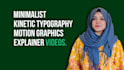 Do minimalist kinetic typography, motion graphics animated explainer video by Arishaiqbal506 ...