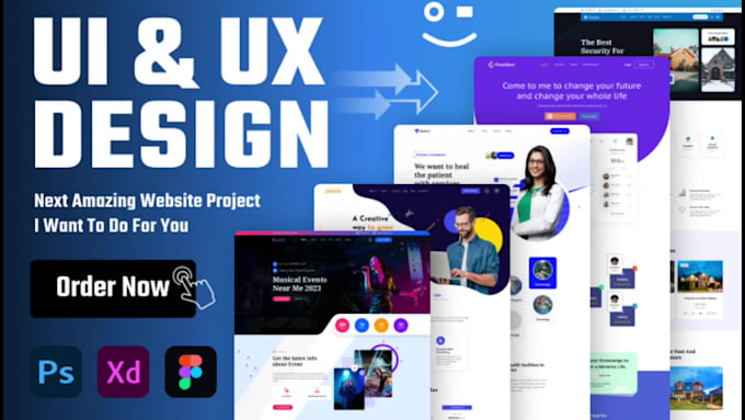 Sleek website landing page ui ux design services by Jehaduiux | Fiverr