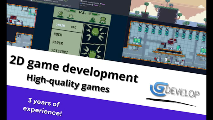 Create you a custom 2d game based on your idea in gdevelop by Jimmy_db | Fiverr