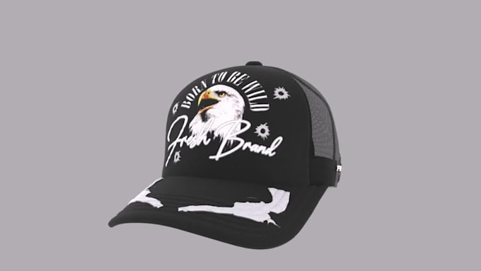 Create 3d cap animation video 3d hat design 3d headwear animation for ...