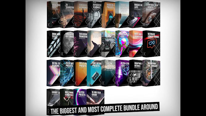 Provide 7000 premiere pro video editing effects pack by Anotha1 | Fiverr