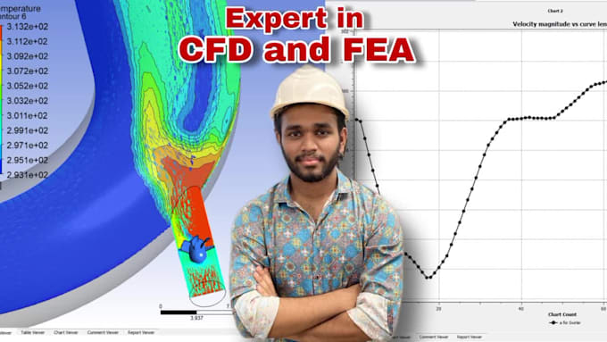 Perform ansys based fea and cfd for mechanical engineering analysis by ...