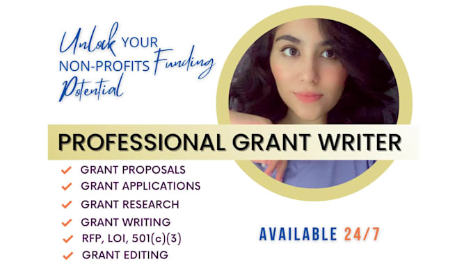 Do grant writing, application, grant proposal, grant research by ...