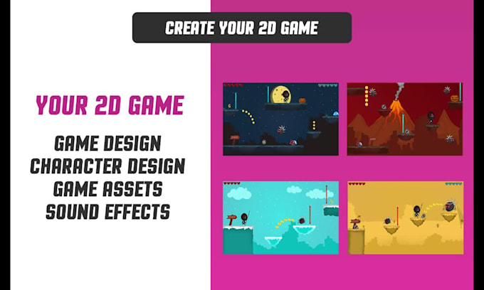 Do unity 2d game development, game design, sound effects by Noneqoqoevi | Fiverr